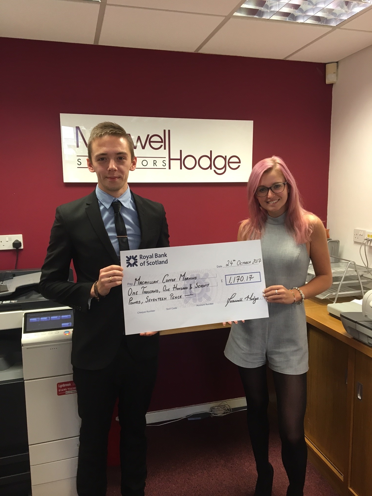 Maxwell Hodge raise £1,170.17 for MacMillan Cancer Support! – Maxwell ...